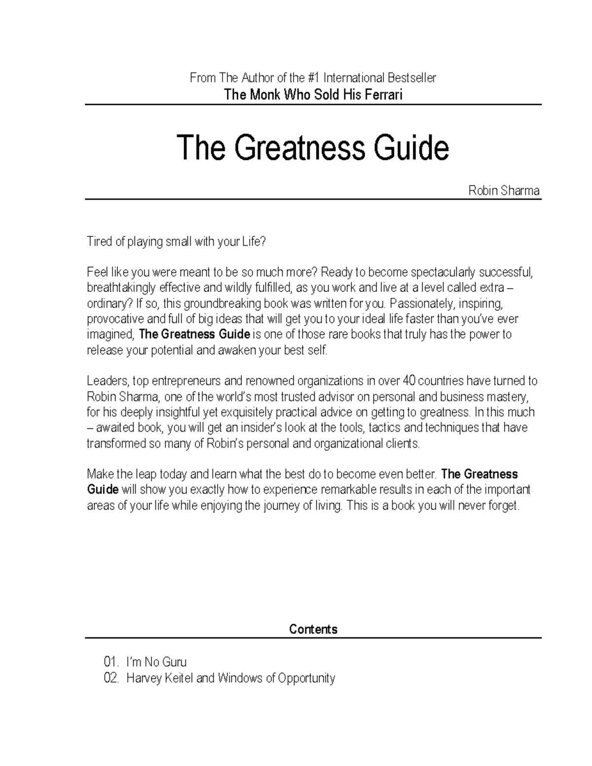 The Greatness Guide - sách đọc thêm - From The Author of the #1 ...