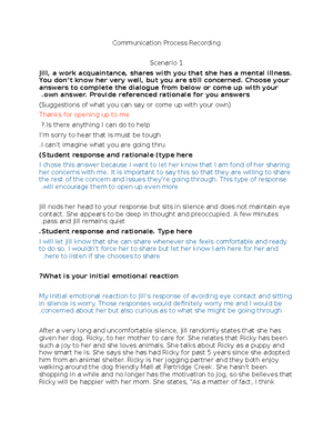 Sharon cole vsim - Mental Health Case: Sharon Cole Guided Reflection ...