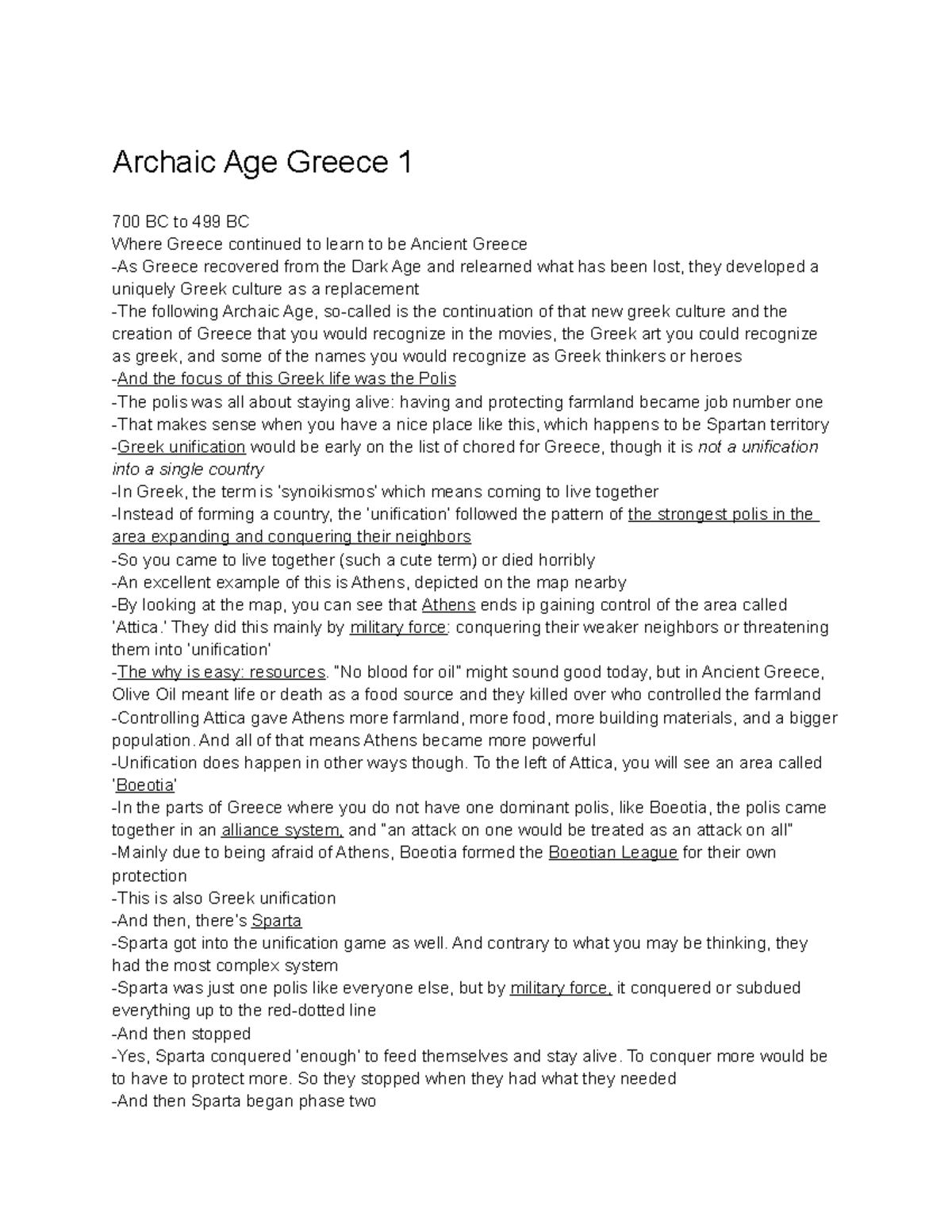 Ancient Greece - Notes for Professor Fierro's online class - Archaic ...