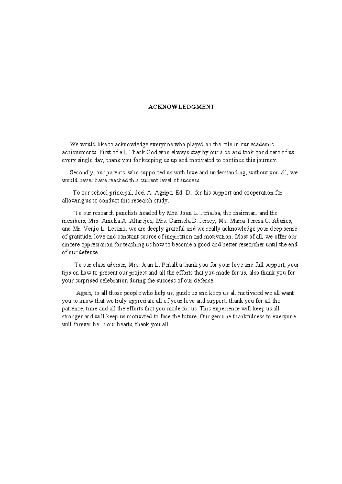 acknowledgment and dedication example practical research ...