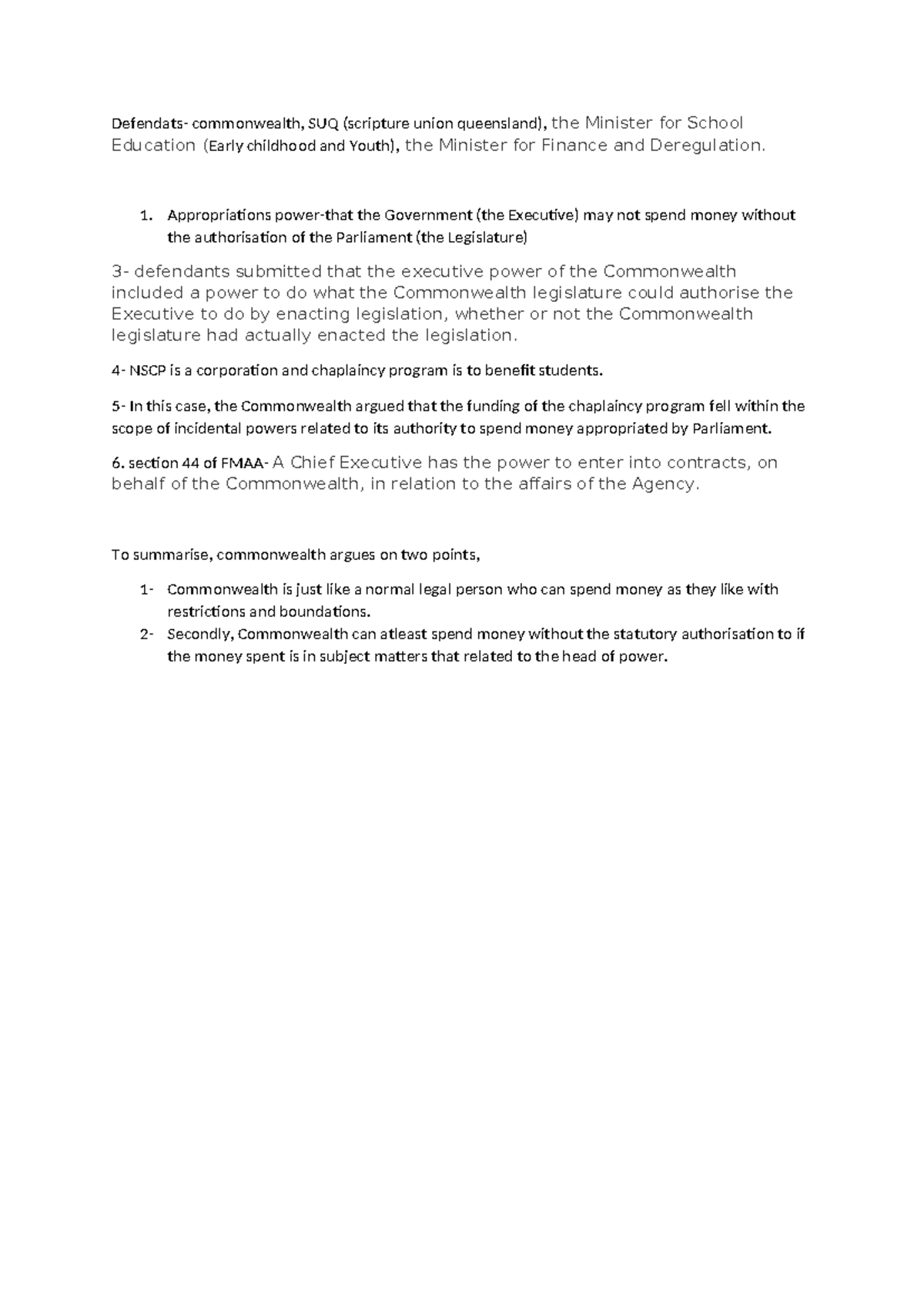 Presentation script - Defendats- commonwealth, SUQ (scripture union ...