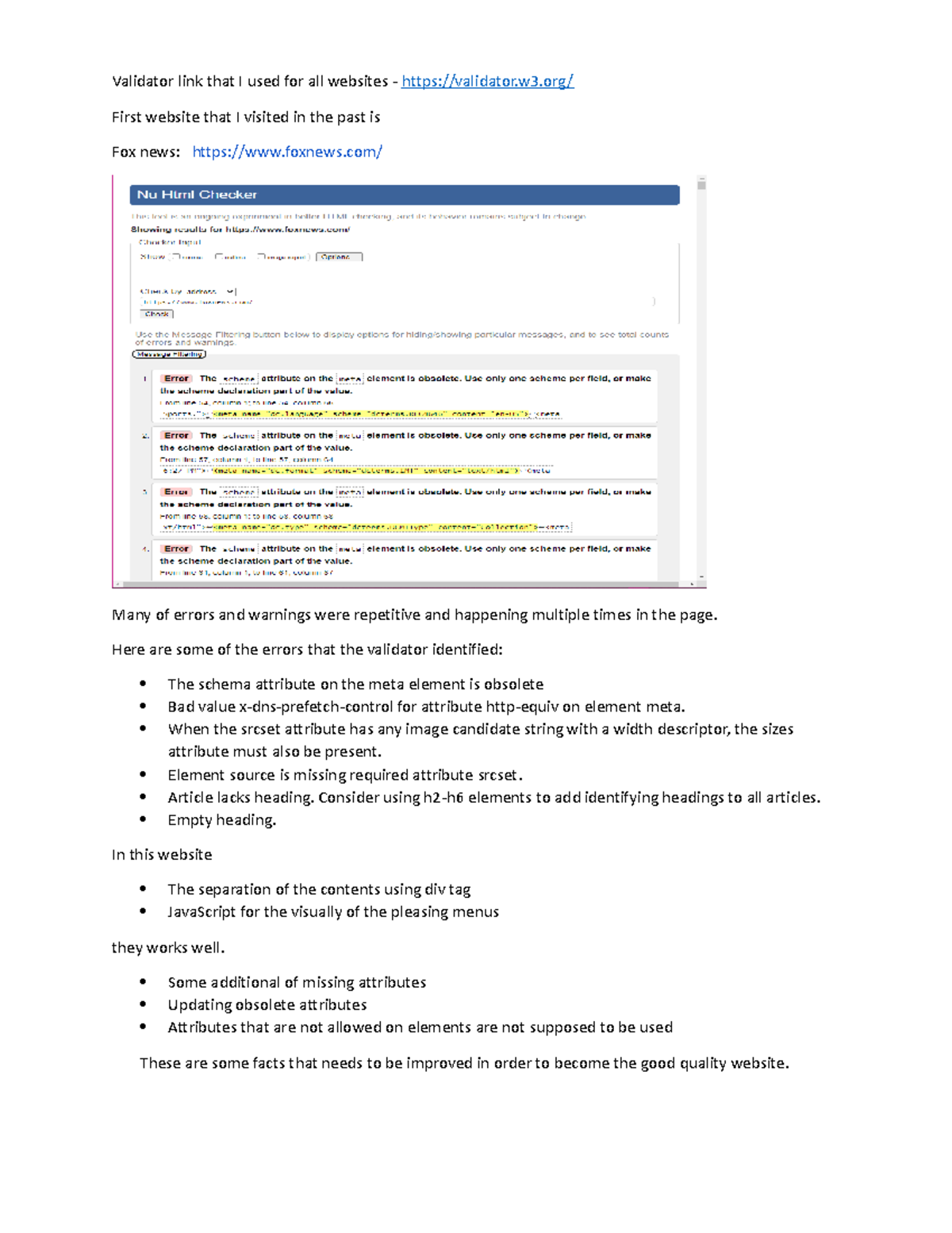 Programming Assign. Unit1 - Validator link that I used for all websites ... Programming Assign. Unit1 - Validator link that I used for all websites ...