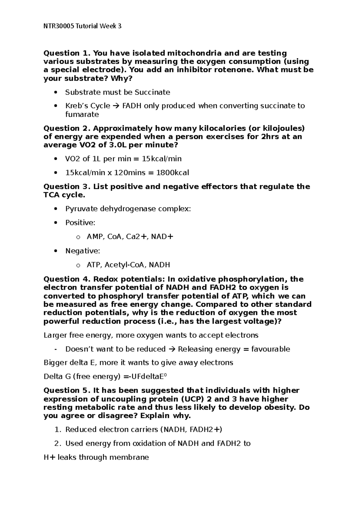 Week 3 Tute - Week worth of tutorial notes Swinburne uni of tech ...