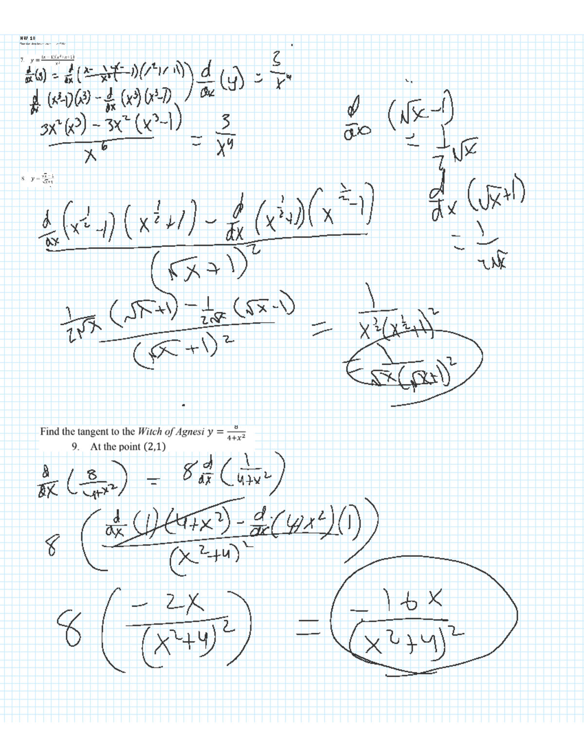 Hw 18 - AP CALC BC HW - ,t ϭΘ dŚƵƌƐĚĂLJ͕ KĐƚŽďĞƌ Ϯϭ͕ ϮϬϮϭ Ϯ͗ϭϳ WD - Studocu