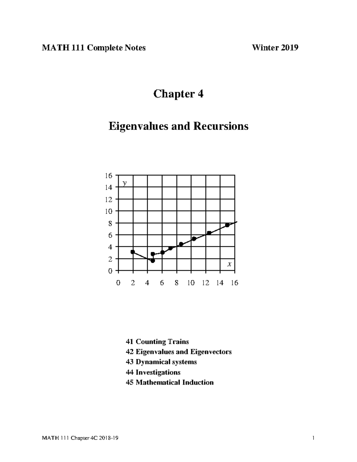 MATH111 Chp4Complete Notes - MATH 111 Complete Notes Winter 2019 ...