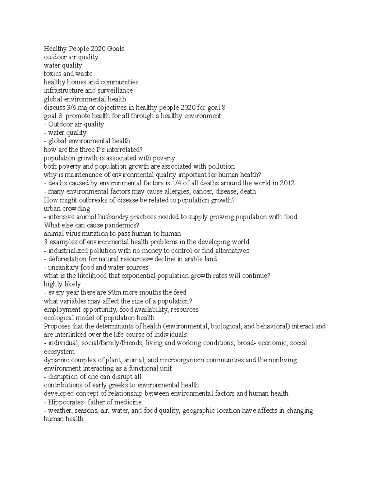 Healthy People 2020 Goals - Healthy People 2020 Goals outdoor air ...