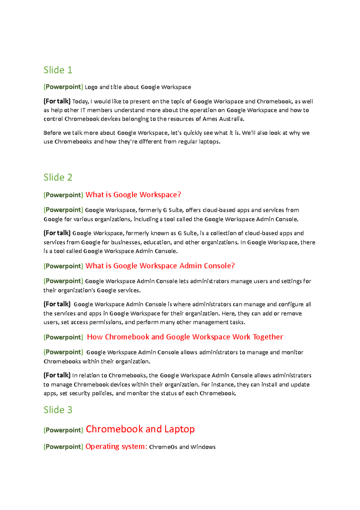 Presentation Google Workspace and Chromebook Fixed slide 7 and 8 ...