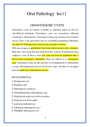 Oral Pathology(13) - Oral Pathology - LEC-8&9 Oral pathology Dr. Janan ...