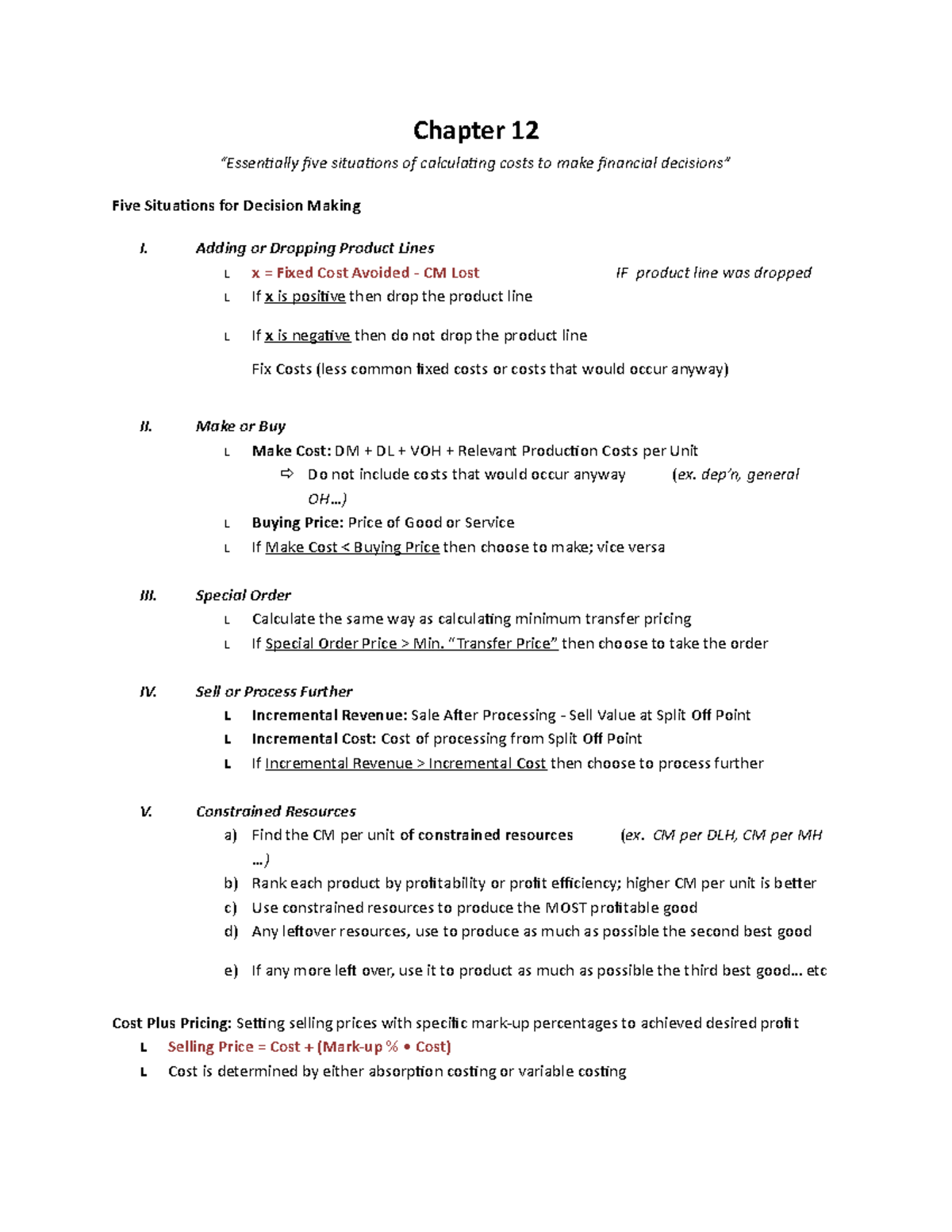 Chapter 12 - Acctg 322 - Summary Introduction to Accounting for ...