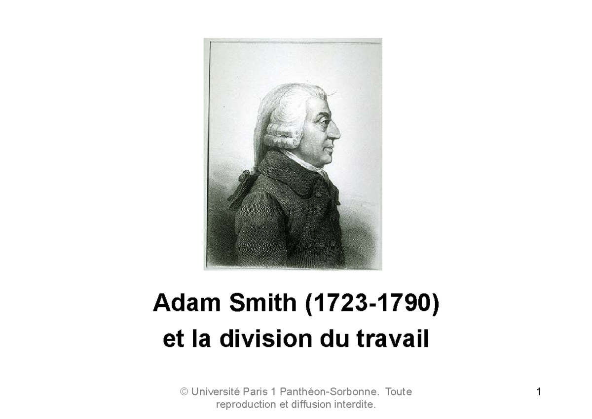 Slides 2 - Adam Smith, la division du travail ...