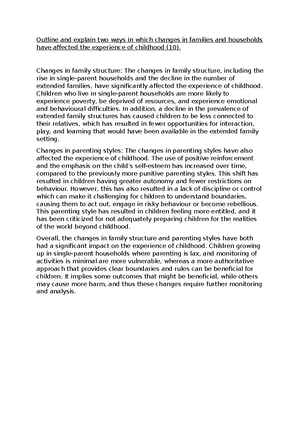 Outline and explain two ways in which individuals may be socialised ...