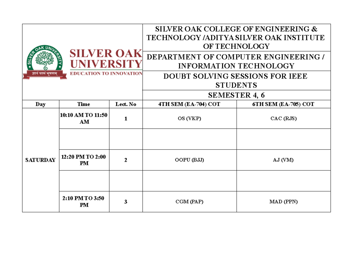 IEEE Students Doubt Solving TT 30 3 24 - Computer Engineering - SILVER ...