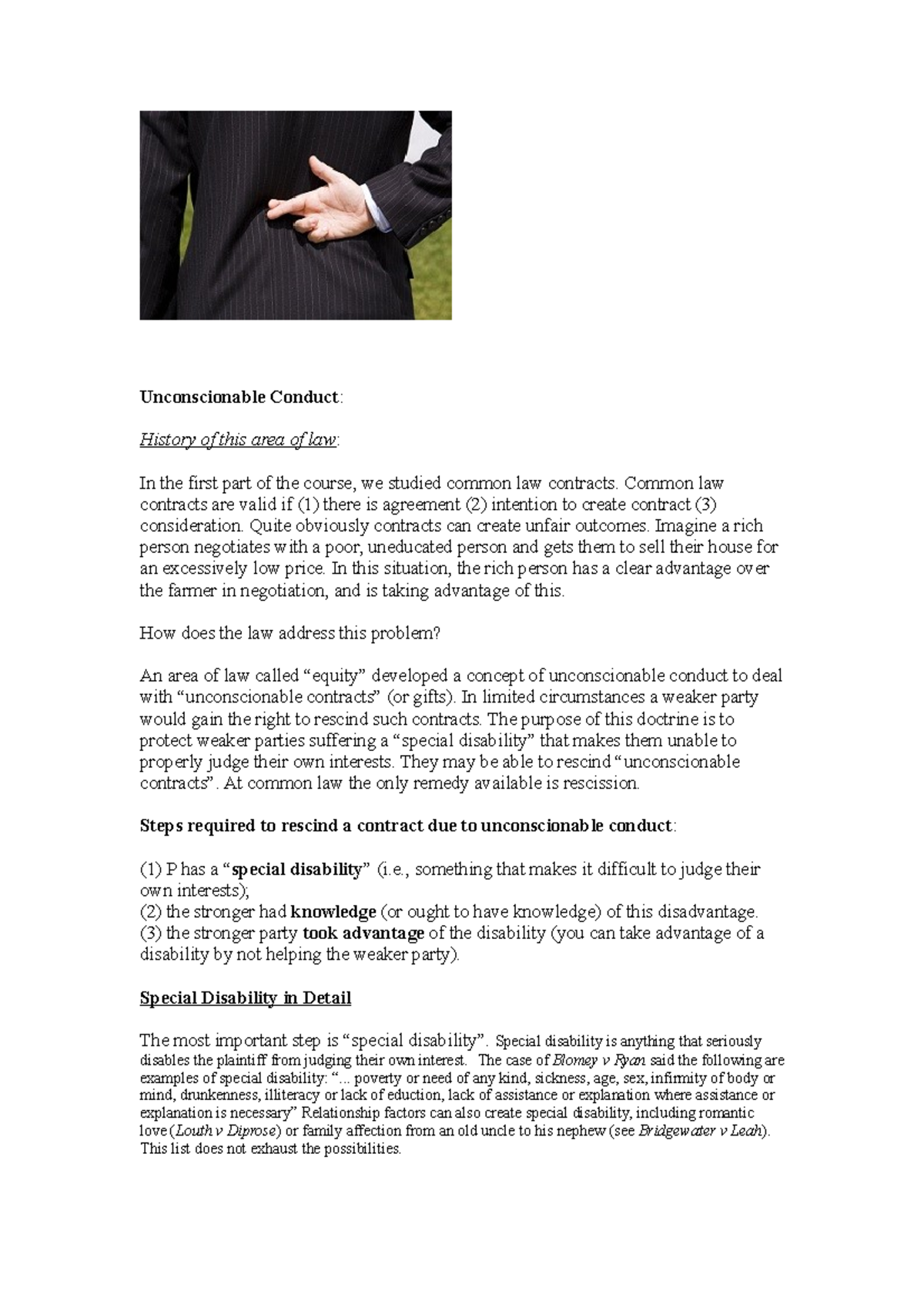 Unconscionable Conduct( text) - Unconscionable Conduct: History of this ...