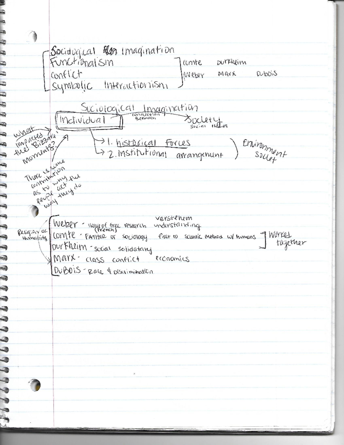 Sociology - Lecture notes and chapter vocabulary -: pcgwmt W lrmqknah m ...