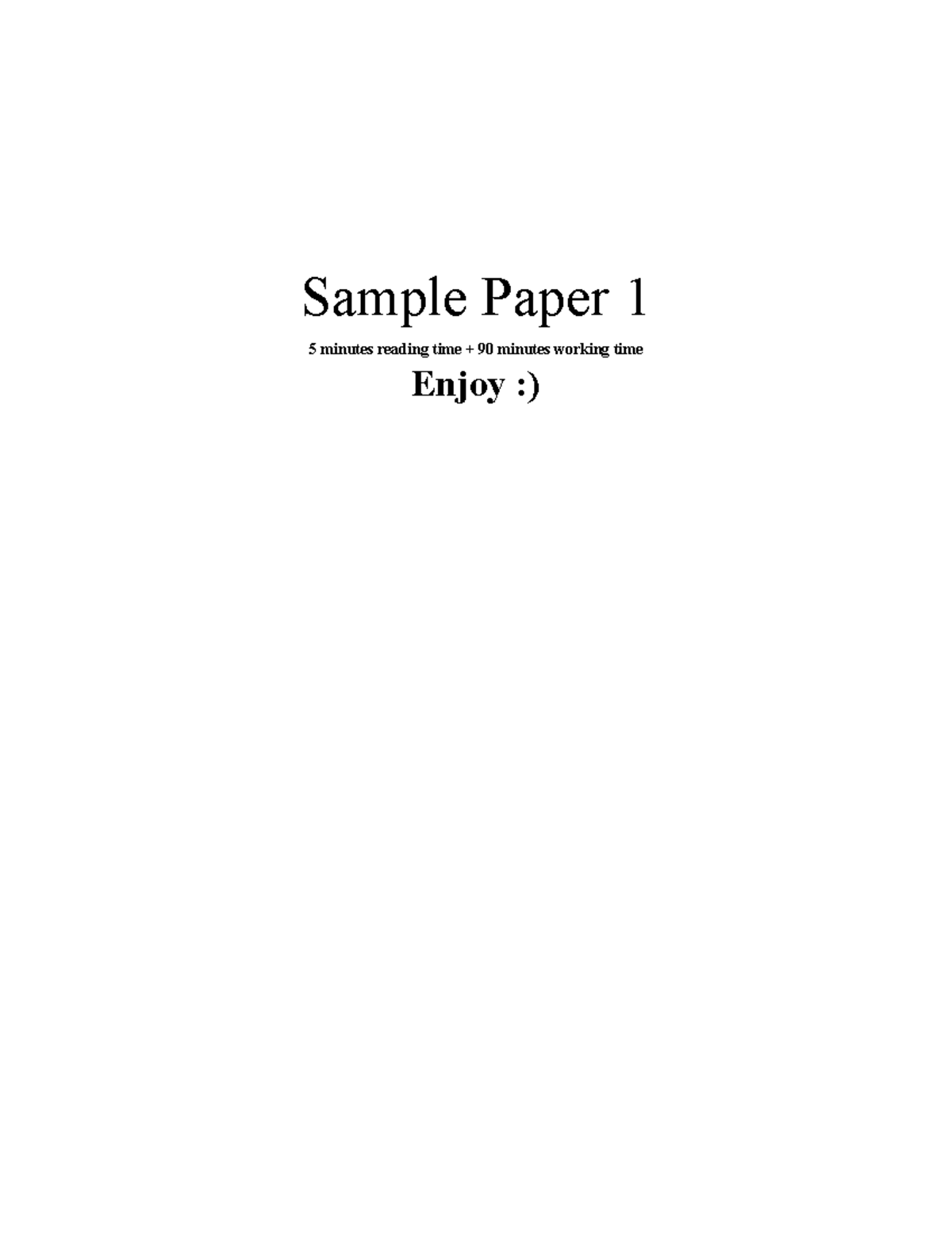 2020 EA Sample English Advanced Paper 1 Self Made Zair Ahmed - Sample ...