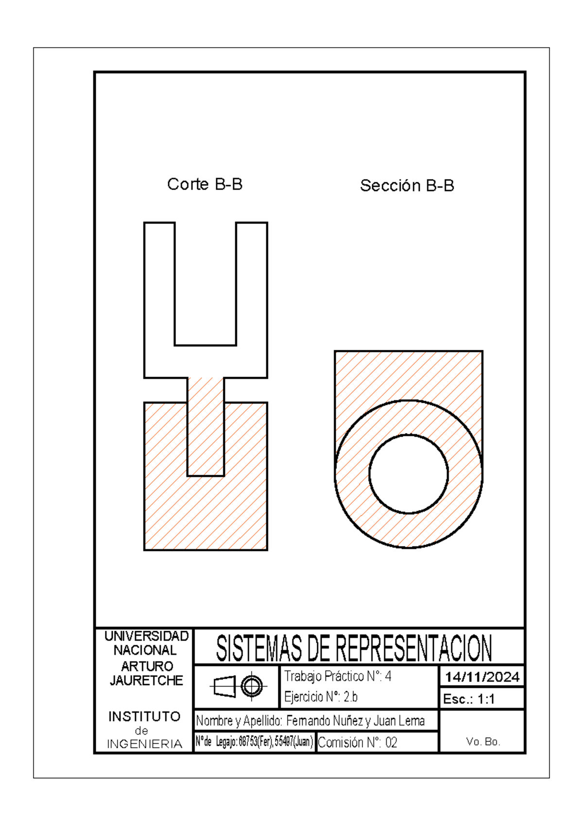 Tp 4 - 2.b Corte B - Tp4 - Sistemas de Representacion - Corte B-B ...