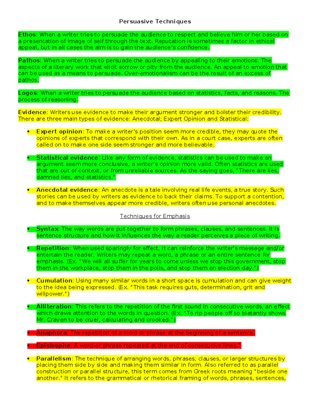 Persuasive Techniques - Persuasive Techniques Ethos: When a writer ...