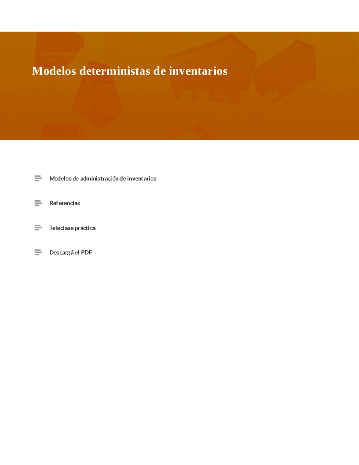 Modelos deterministas de inventarios - Modelos de administración de ...