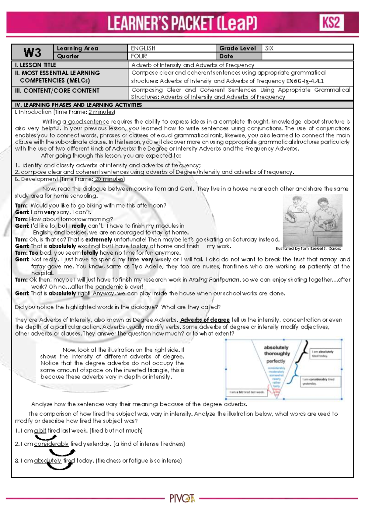 Q4 English 6 Week3 - none - W 3 Learning Area ENGLISH Grade Level SIX ...