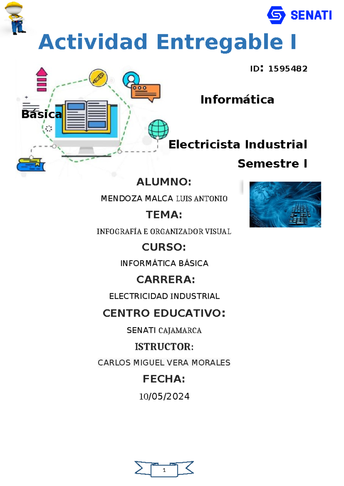 Informatica Basica WORD - Actividad Entregable I ID: 1595482 ...