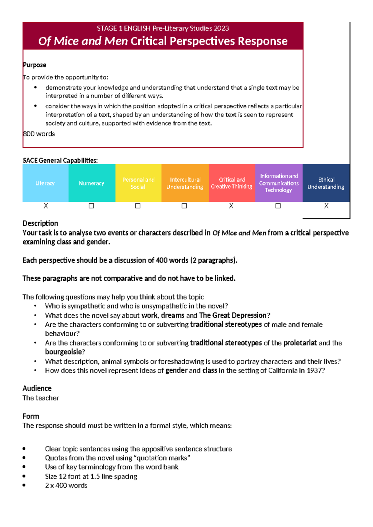 OMAM critical perspectives response 2023 Leo - Copy - Copy - STAGE 1 ...