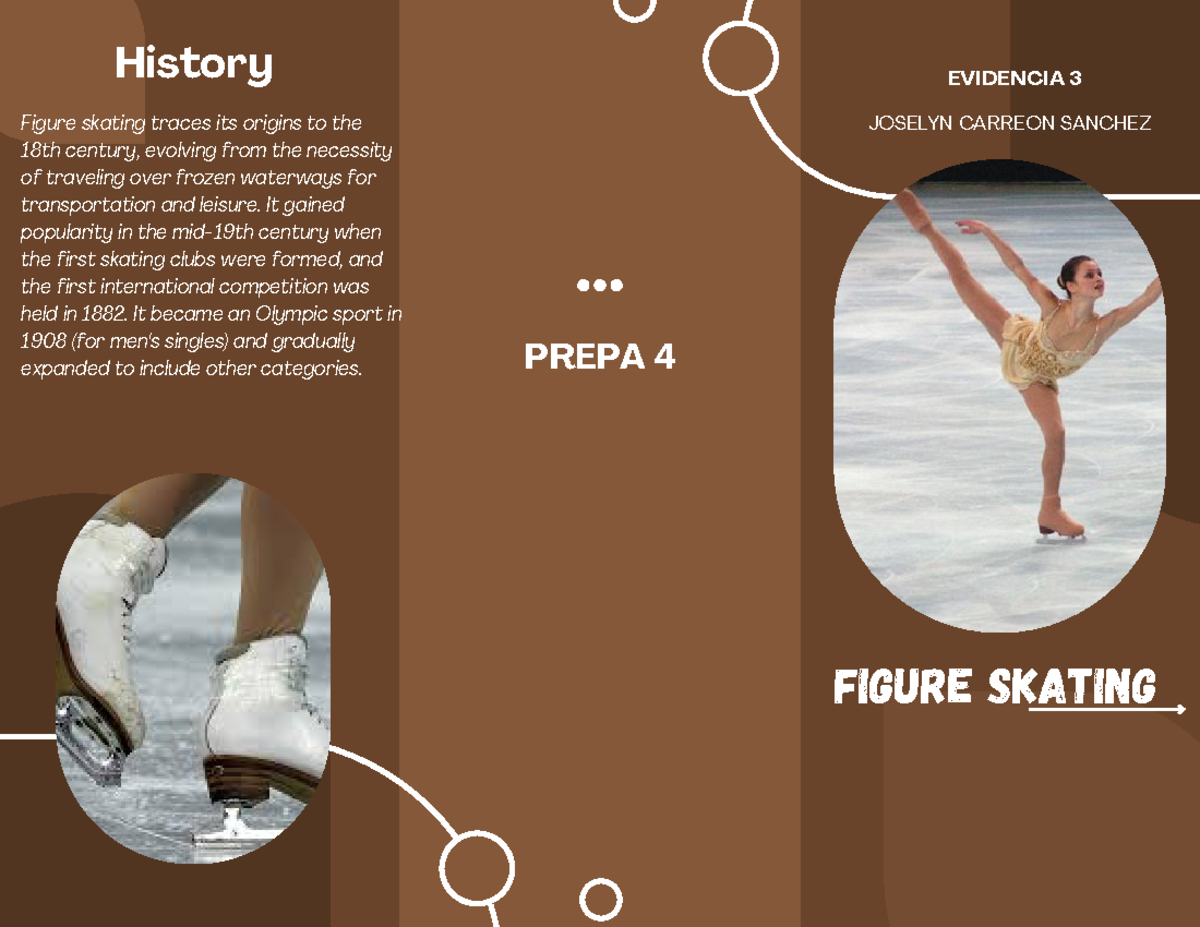 Brown Creative World City Tour Trifold Brochure - figure skating Figure ...