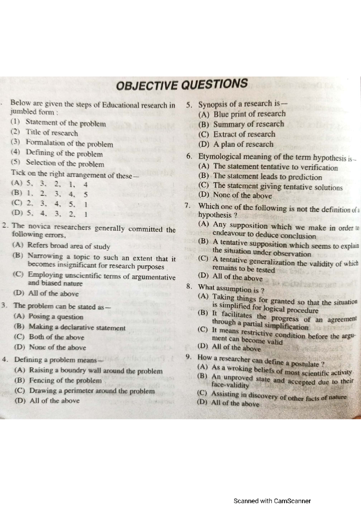 Research Methodology Studocu