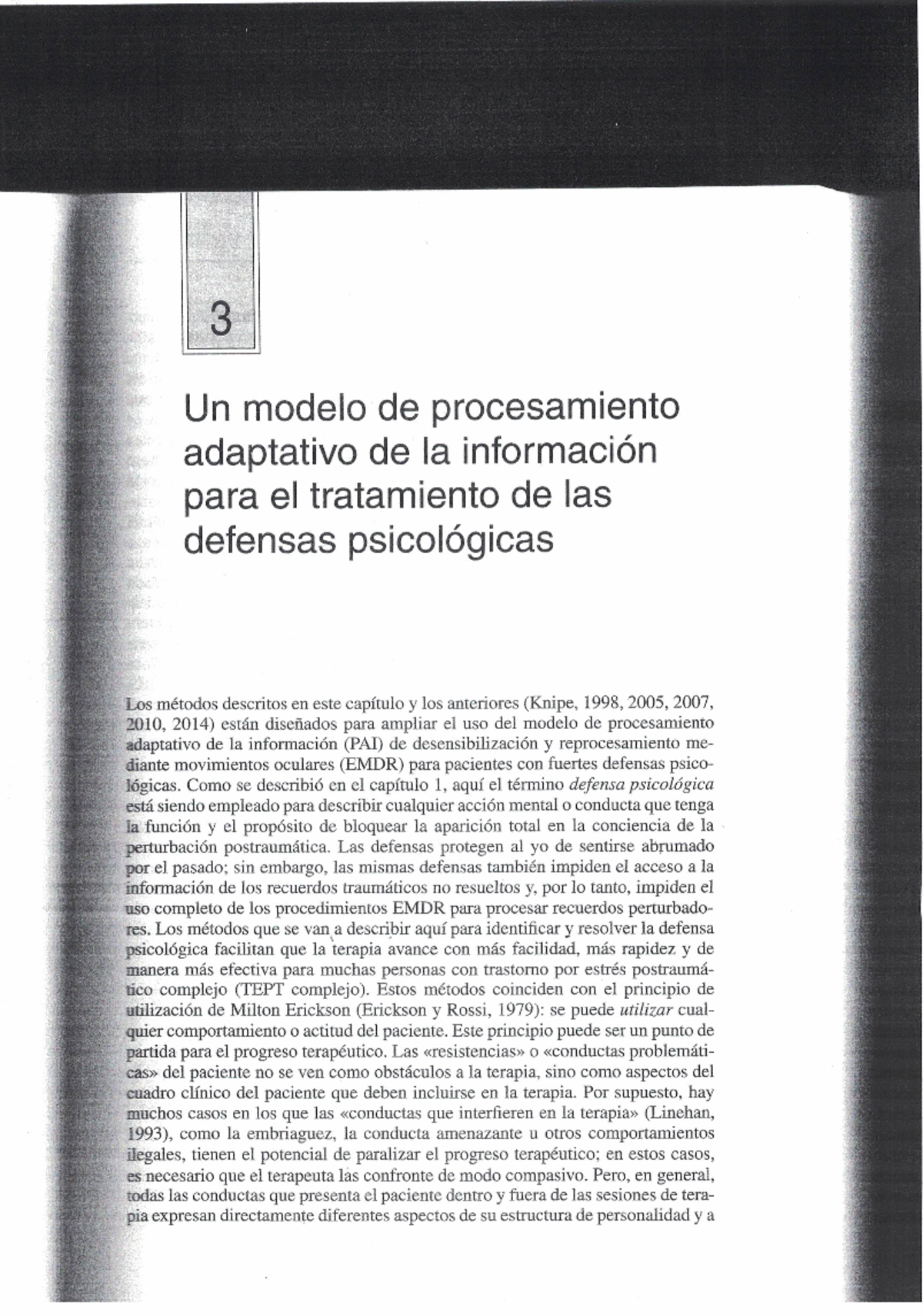 Modelo PAI y defensas psicológicas (capítulo libro Caja de Herramientas ...