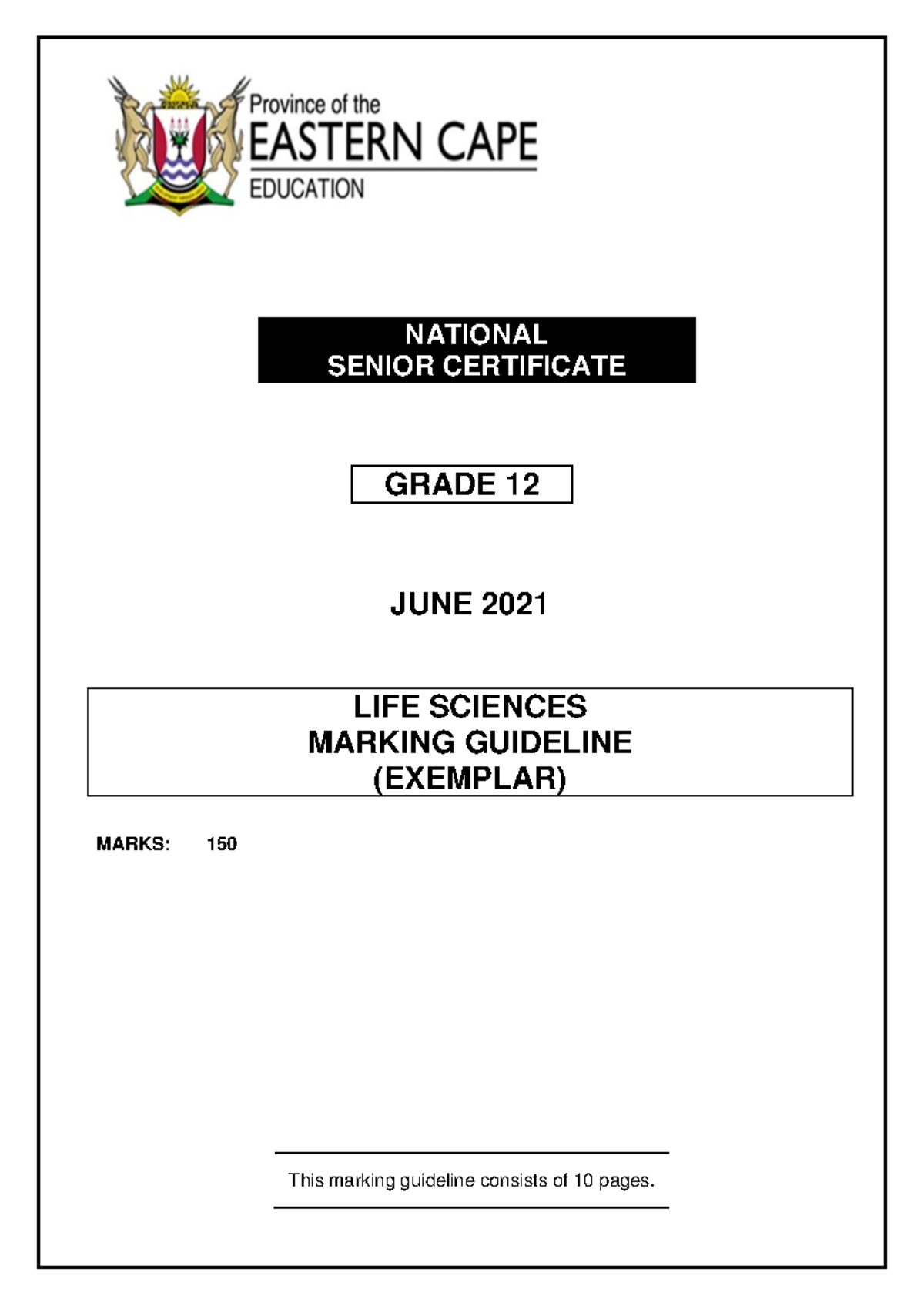 LIFE- Sciences-MEMO-GR12-JUNE-2020 English - NATIONAL SENIOR ...