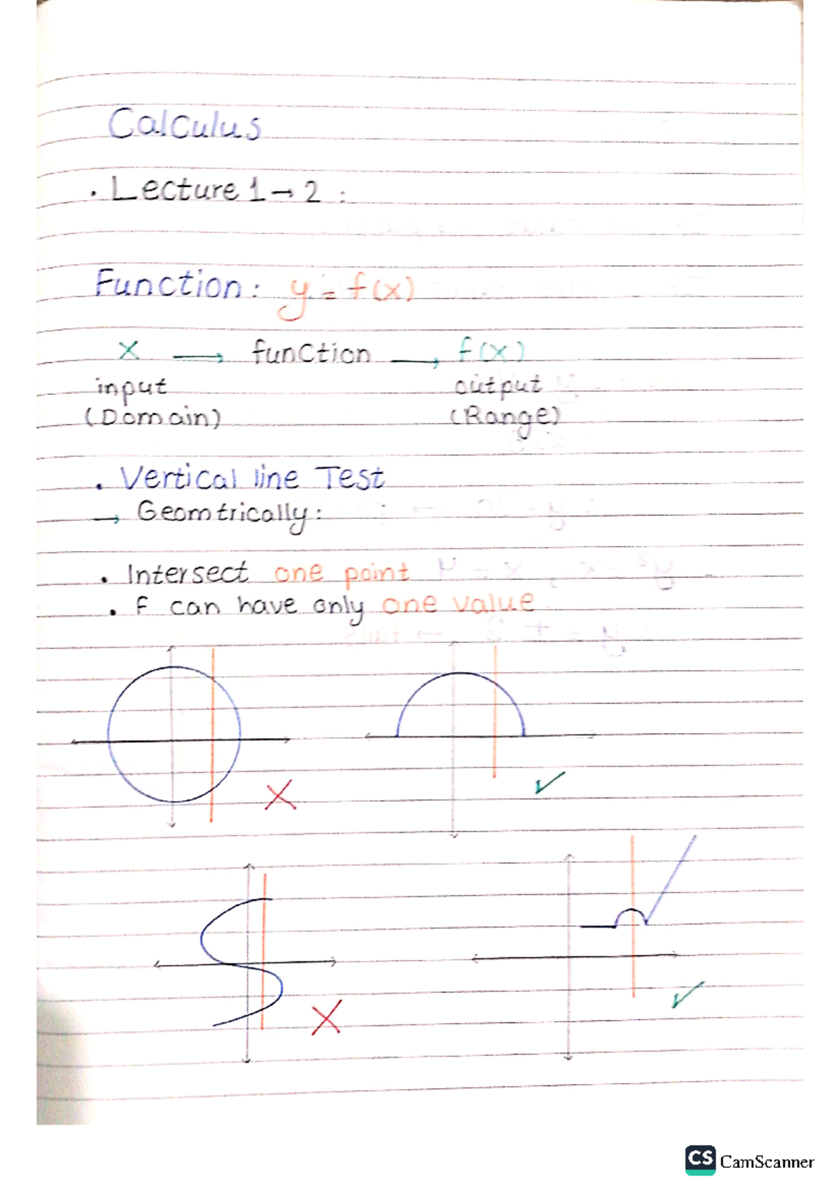 Lec 1,2 - notes - Calculus I - Studocu