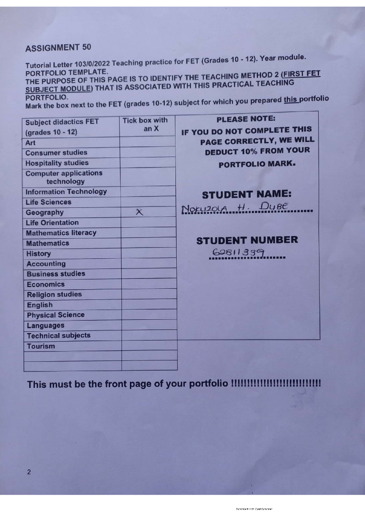 Tps final - Good - Tps3703 - Studocu