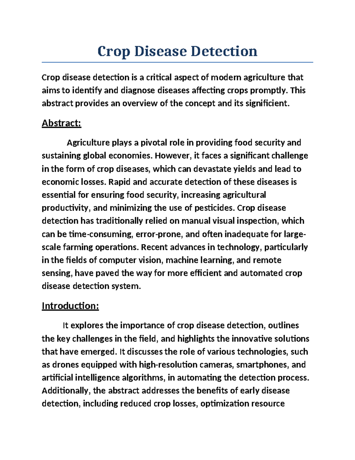 Crop Disease Detection - Crop Disease Detection Crop disease detection ...