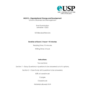 IS333 Exam - final exam - IS333: Project Management School of ...