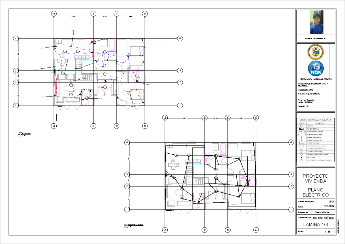 Planos eléctricos - DSFSD - 3 3 3 3 3 3 3 3 3 3 3 4 4 3 3 2 2 1 1 A A B ...