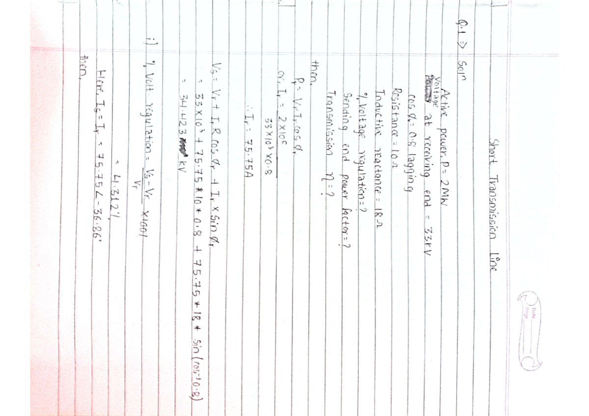 Short TL - electric machine - TU - Studocu