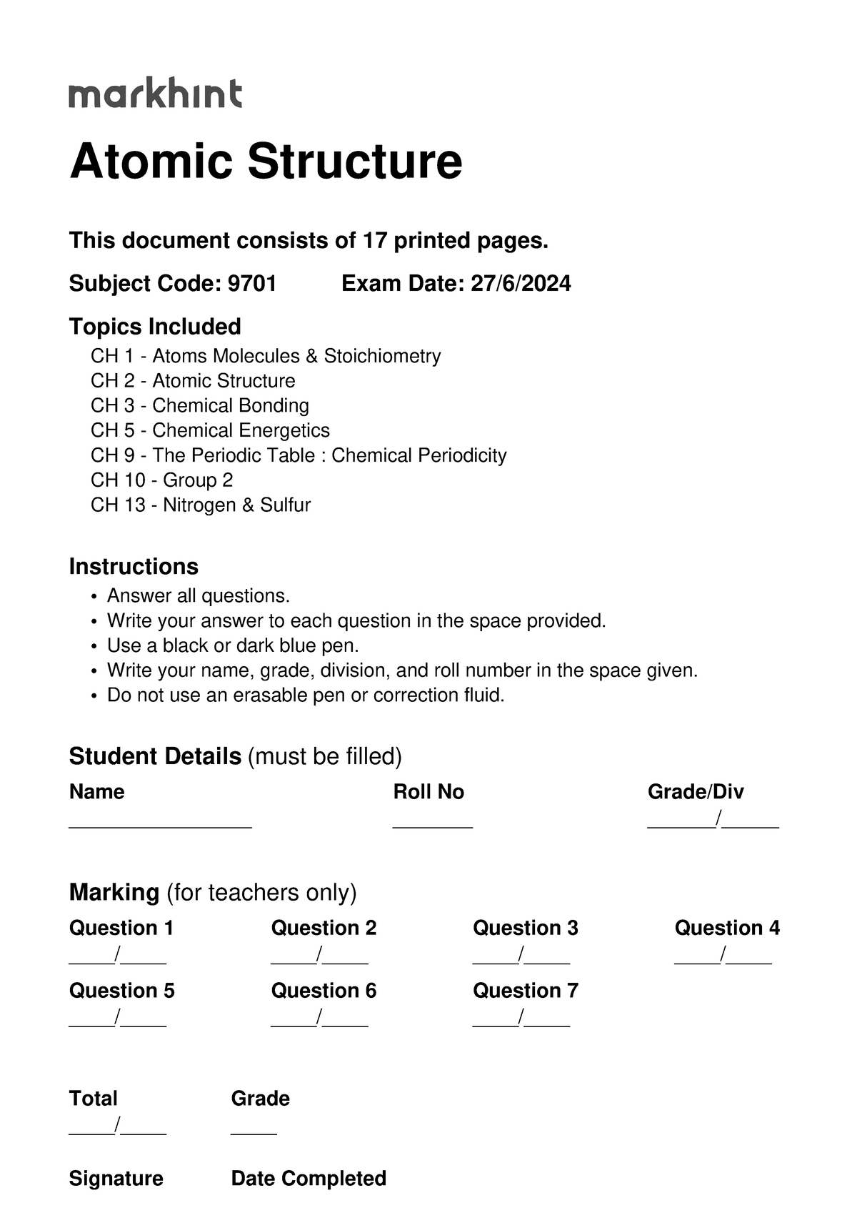 Atomic Structure p2 qs - It is what it is. - Atomic Structure This ...