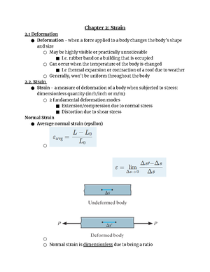 Chapter 1 Stress - Chapter 1: Stress 1 Equilibrium of a Deformable Body ...