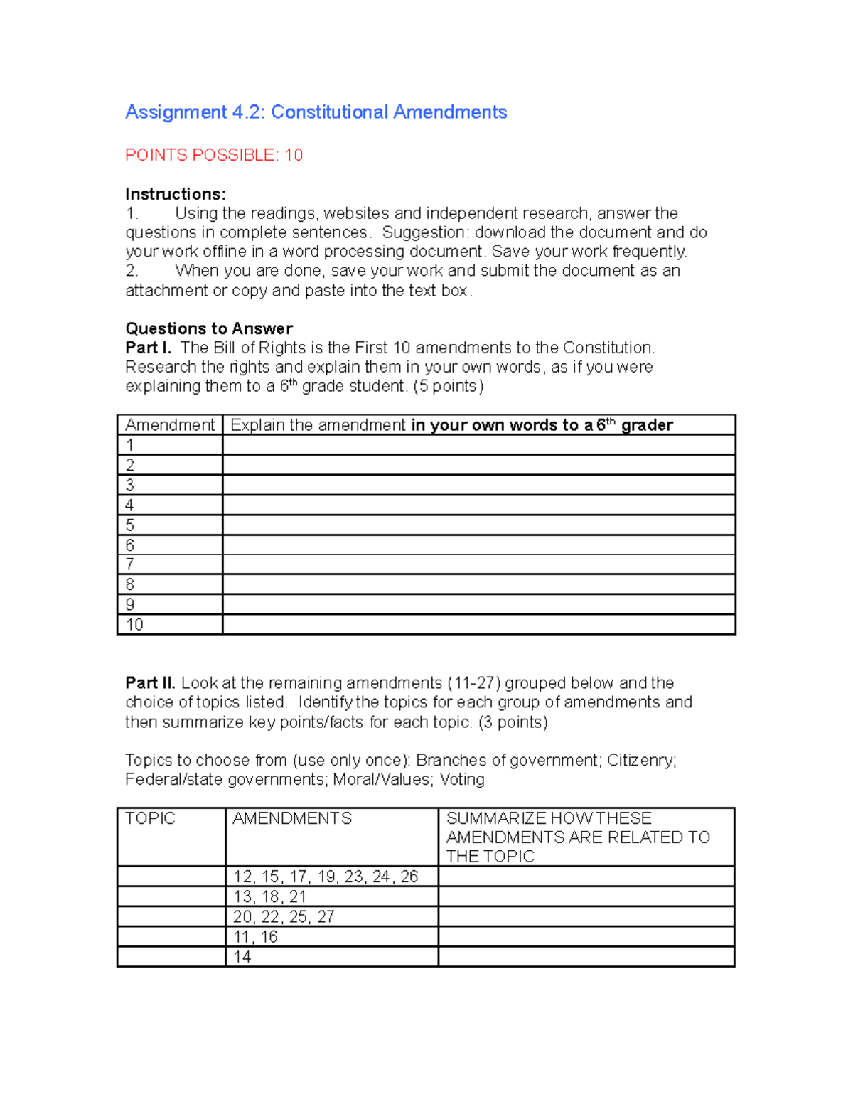 Silva .Constitutional Amendment 555 - Assignment 4: Constitutional ...