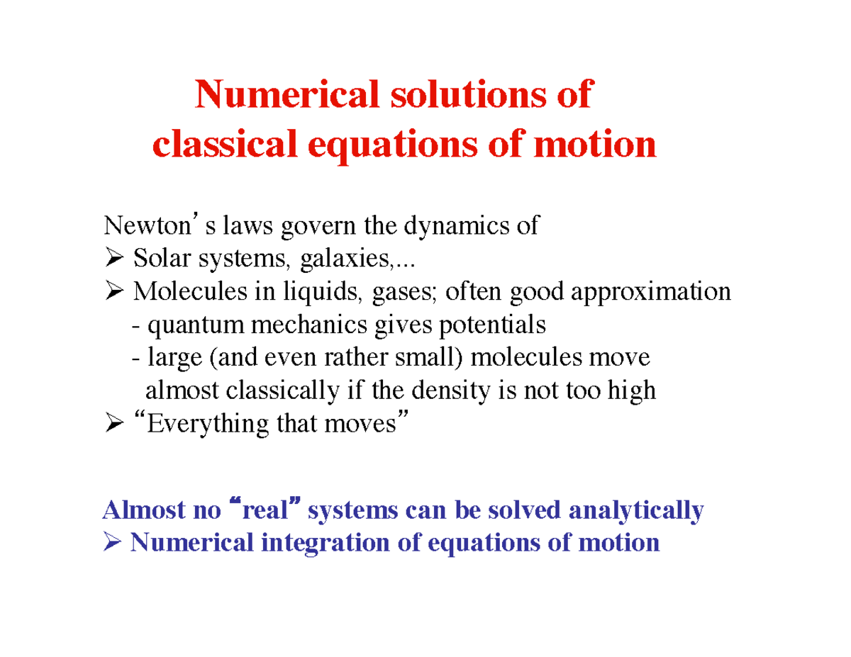 Leapfrog with velocityl 06 - Numerical solutions of classical equations ...