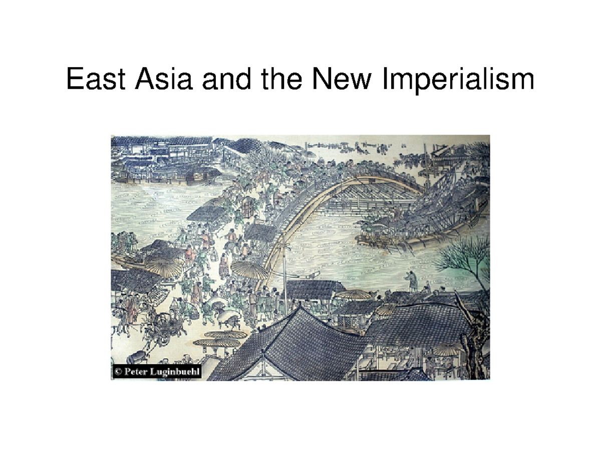 Lecture 4 pdf version - East Asia and the New Imperialism I ...