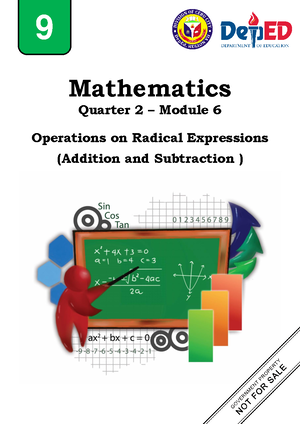 MATH-9 Q2 Week-7 Module-7-Performs-Operations-on-Radical-Expressions ...