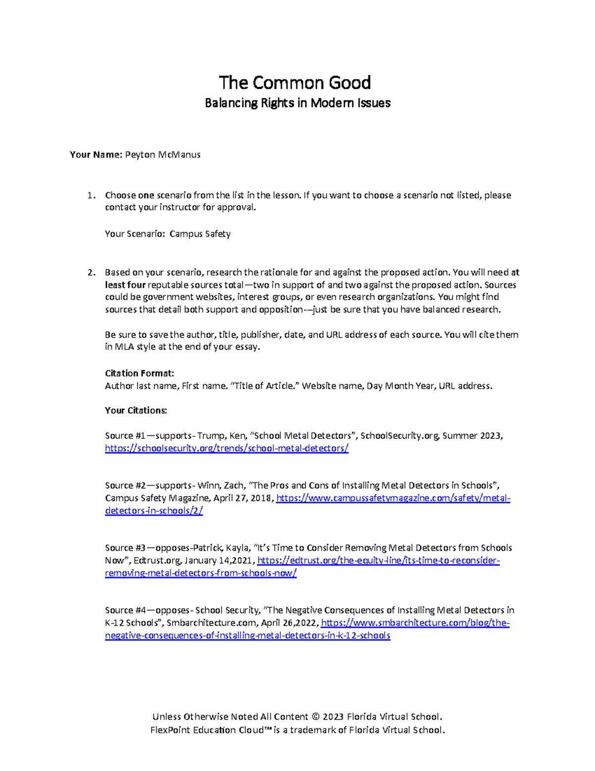 The common good template- Peyton Mc Manus - Unless Otherwise Noted All ...