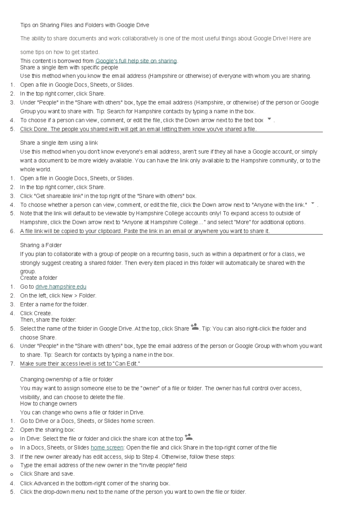 Tips on Sharing Files and Folders with Google Drive - This content is ...