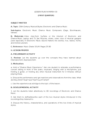Mapeh- Health - Competencies - LEAST MASTERED COMPETENCY (G3-MAPEH ...