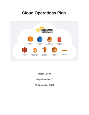 Cloud Operations Plan Template - Cloud Operations Plan Abigail Dzaani ...