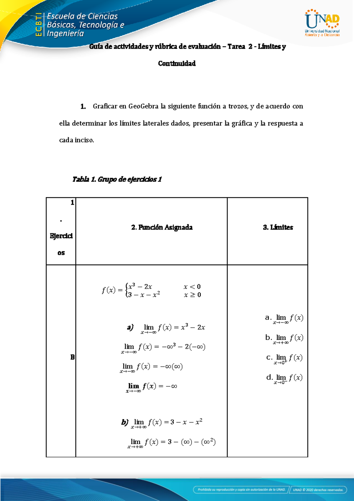 Desarrollo calculo tarea 2 comprimido - Guía de actividades y rúbrica de evaluación – Tarea 2 ...