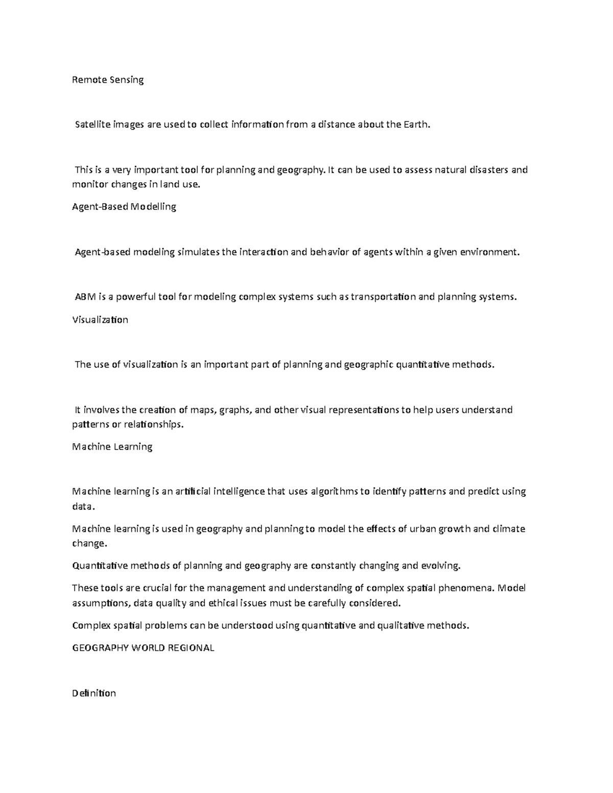 GEG 101 Notes 10 - Nature of geography; earth-sun relationships; maps ...