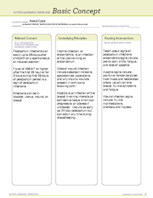 Active Learning Template Diagnostic Procedure form - ACTIVE LEARNING ...