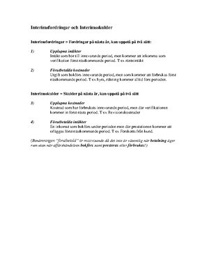 Värdering vid årsbokslut för Matris AB - Tilda Eriksson, Emelie Holm ...