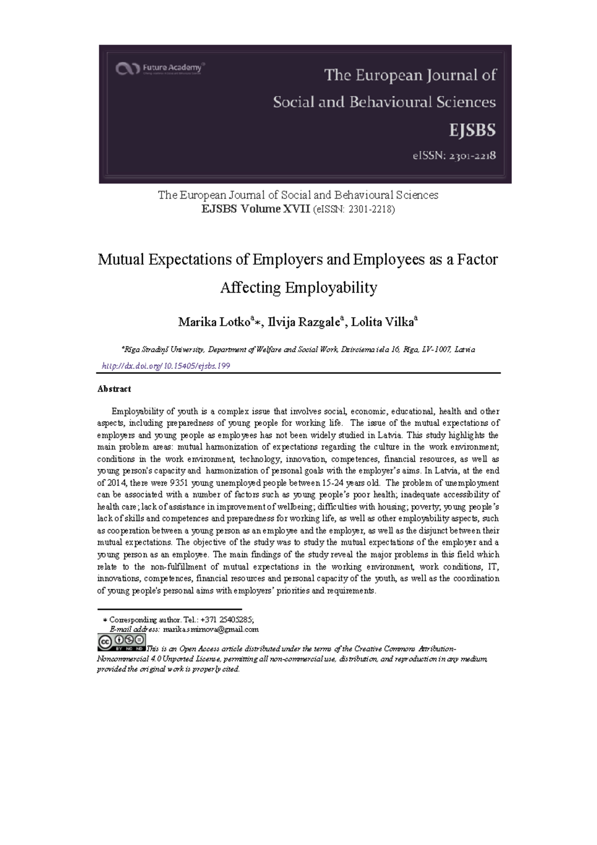 WK 6 Employer Employee Mutual Expectations - This is an Open Access ...